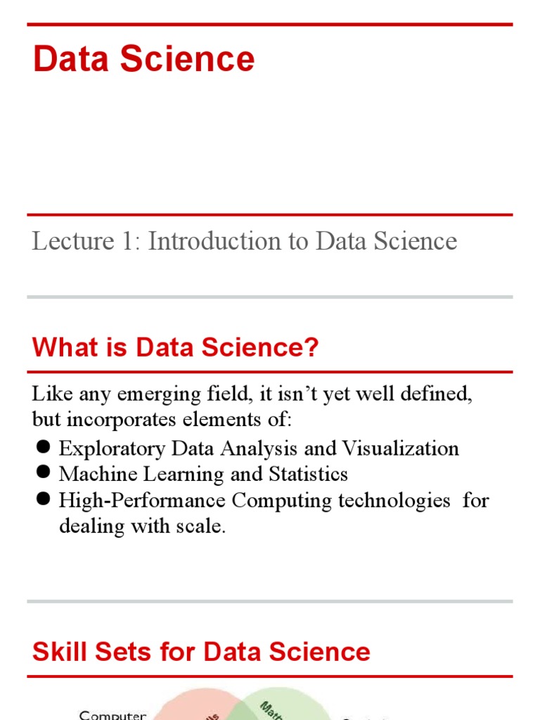 1-Introduction To Data Science | PDF | Data | Categorical Variable