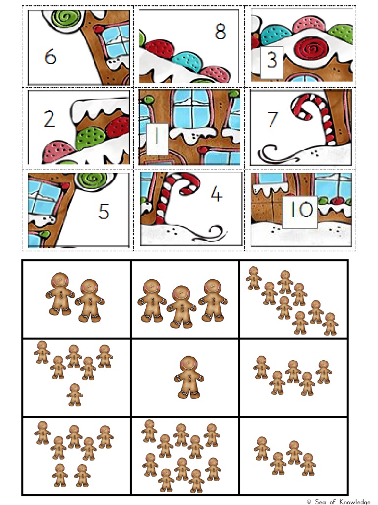 Gingerbread House Math Picture Puzzles Bundle | PDF | Technology ...