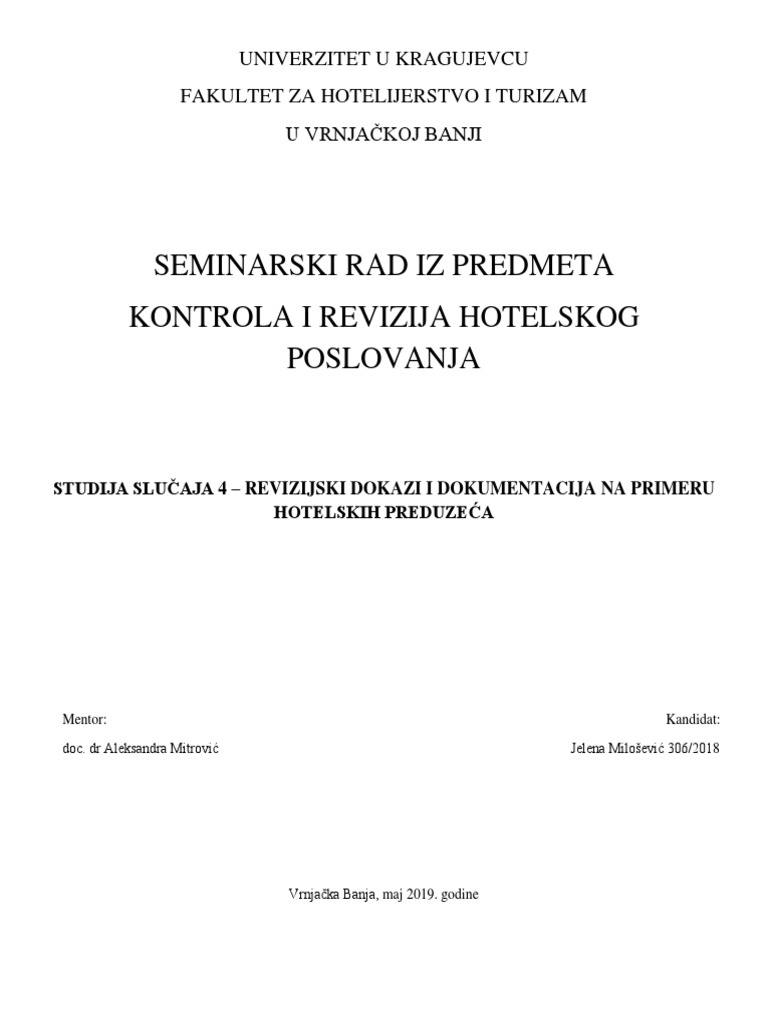 Revizijski Dokazi | PDF