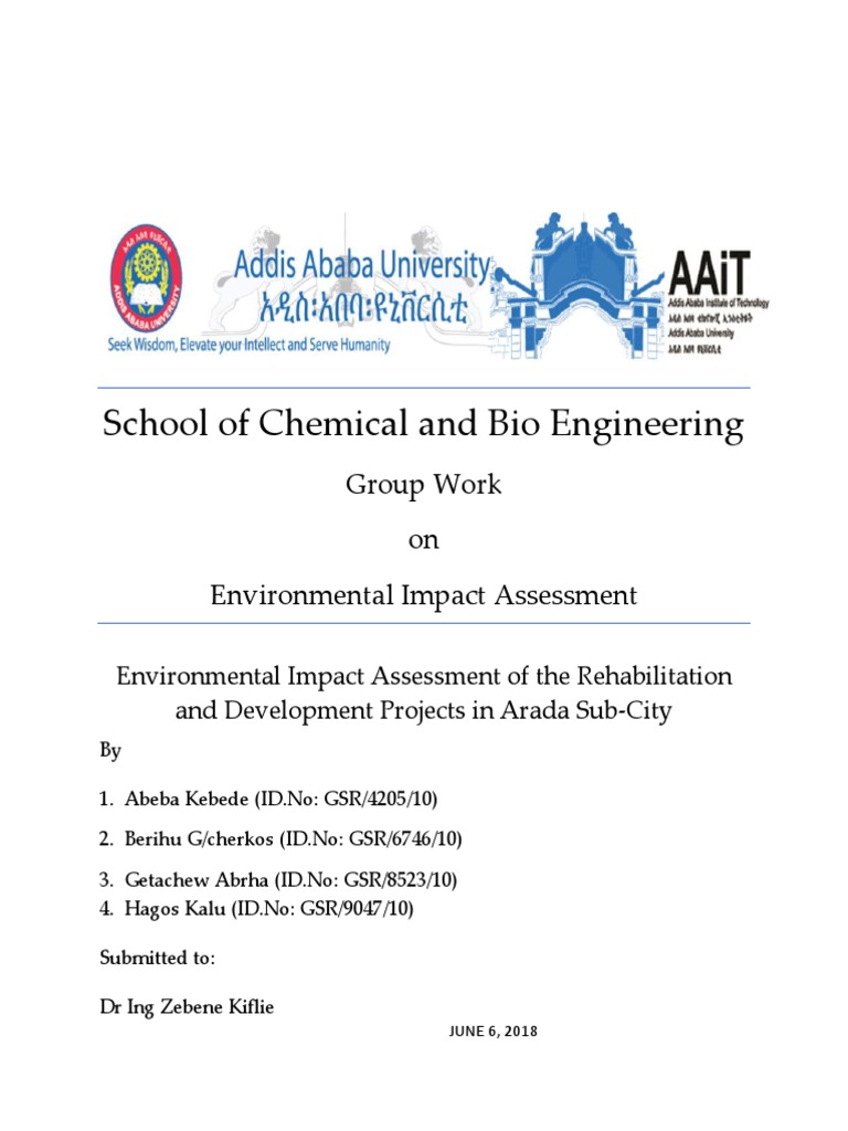 EIA Final | PDF | Environmental Impact Assessment | Environmental ...
