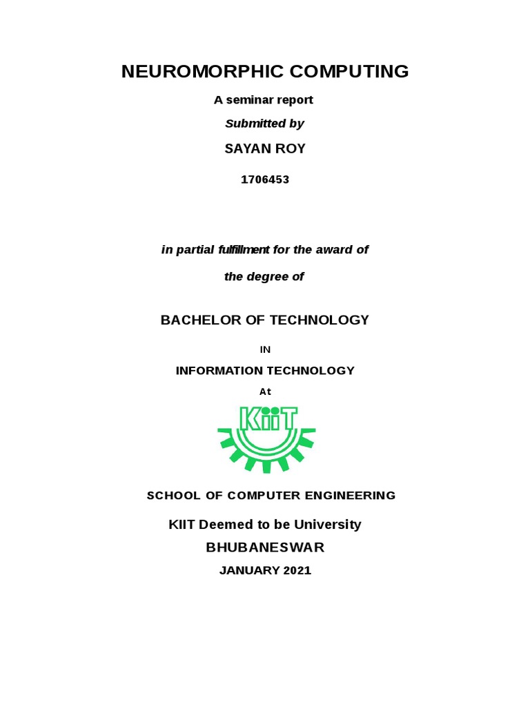 Neuromorphic Computing | PDF | Central Processing Unit | Synaptic Plasticity