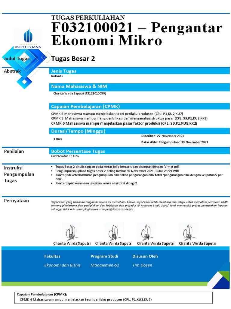 RTM Ekonomi Mikro | PDF