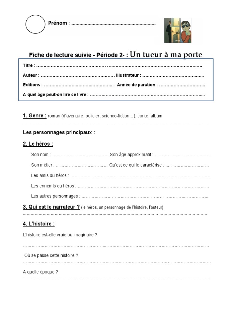 Fiche de Lecture P2 Un Tueur À Ma Porte | PDF