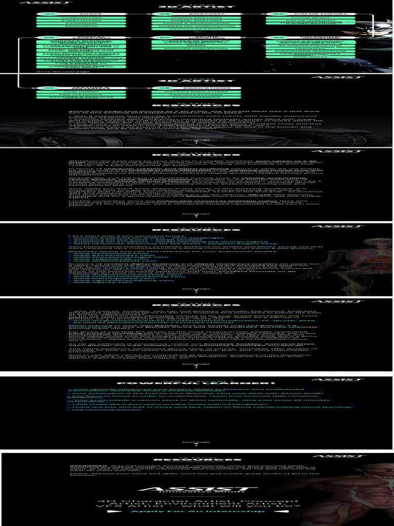 3D Artist Learning Resources by ASSIST Software | PDF | 3 D Computer ...