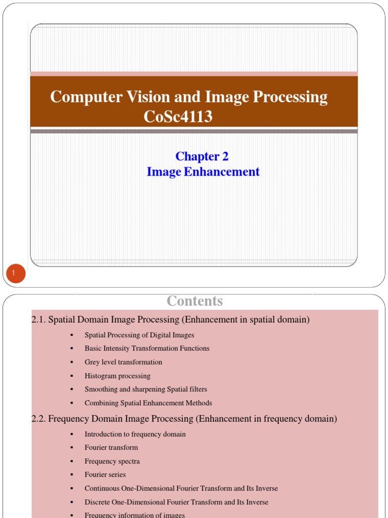 CVIP Chapter Two | PDF | Discrete Fourier Transform | Fourier Transform