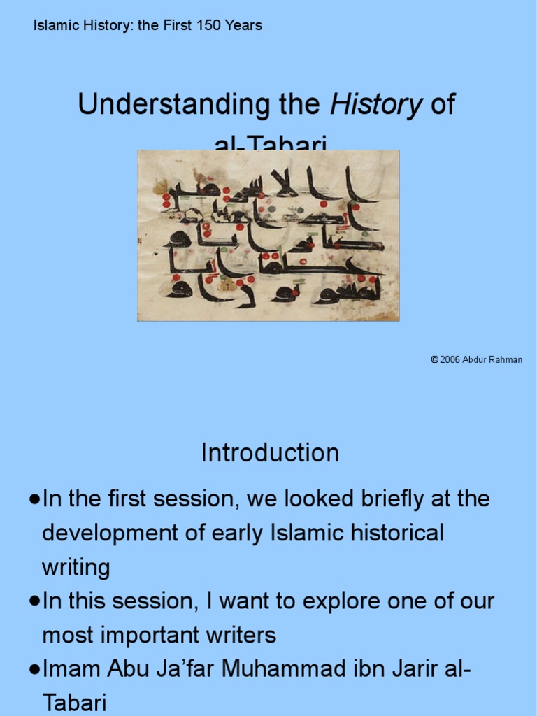 The History of Al Tabari | PDF | Abrahamic Religions | Islamic Branches