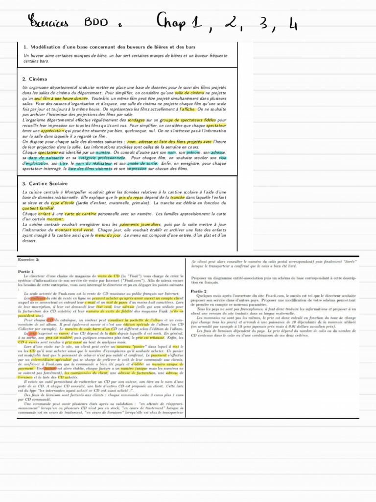 EXERCICES Bases de Donnes - 221201 - 232149 | PDF | Bases de données | SQL
