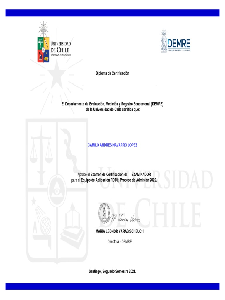 Diploma Certificado Cami | PDF