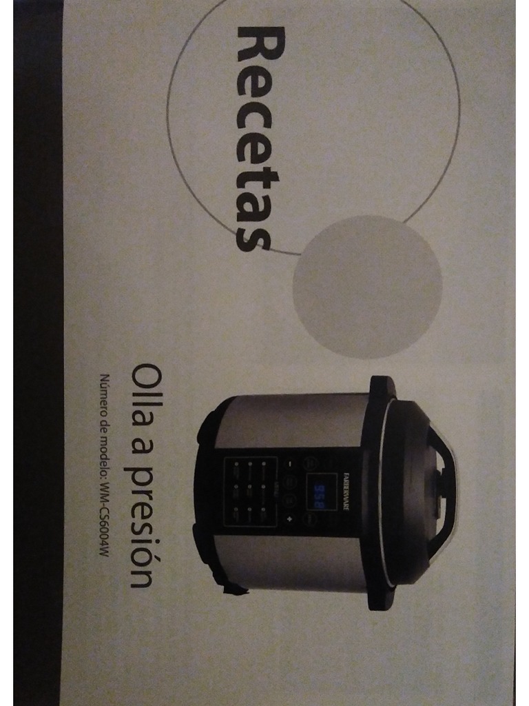 Recetario Olla A Presion | PDF