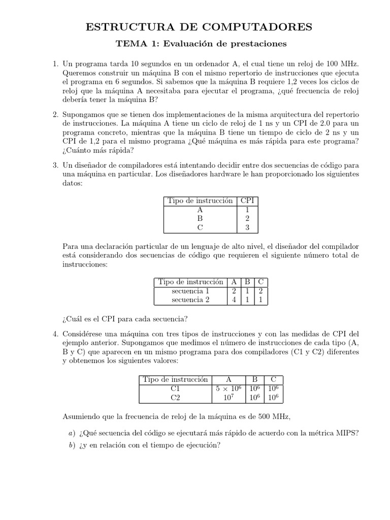 Tema1 Practica | PDF | Microprocesador | Programación