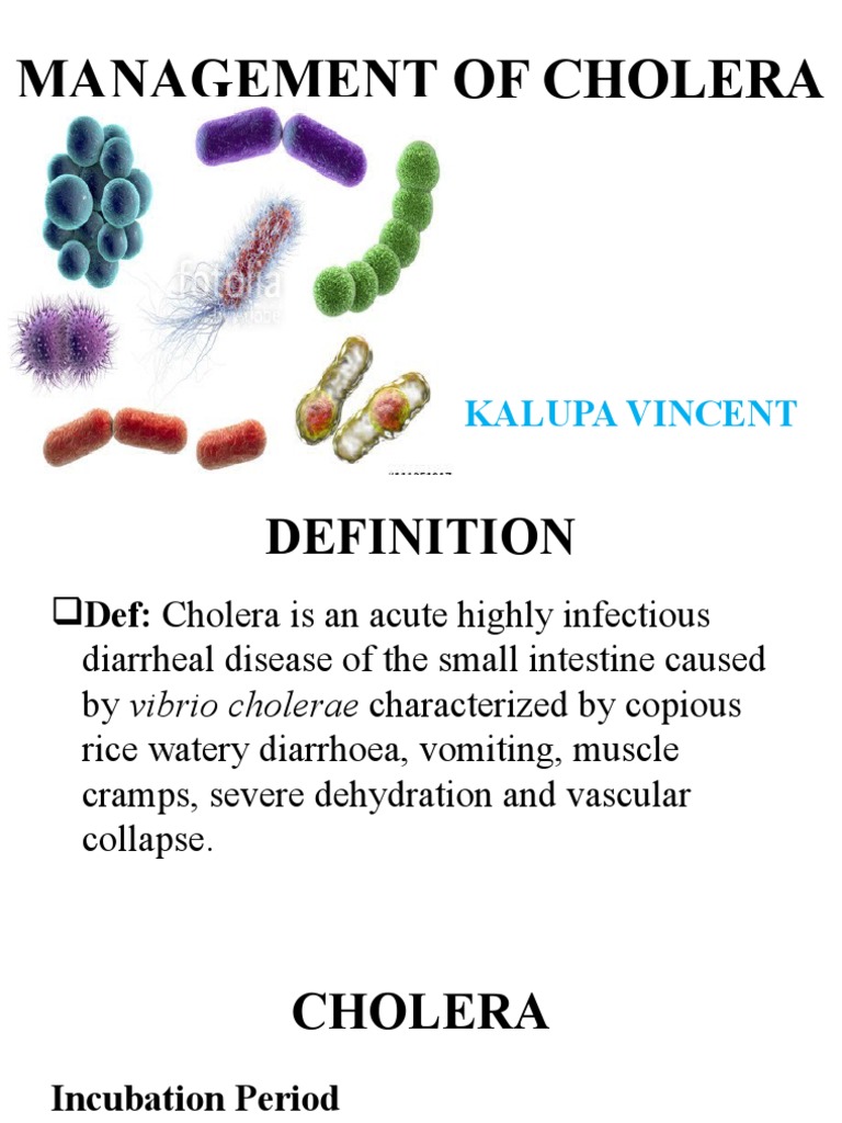 Management of Cholera | PDF | Cholera | Dehydration