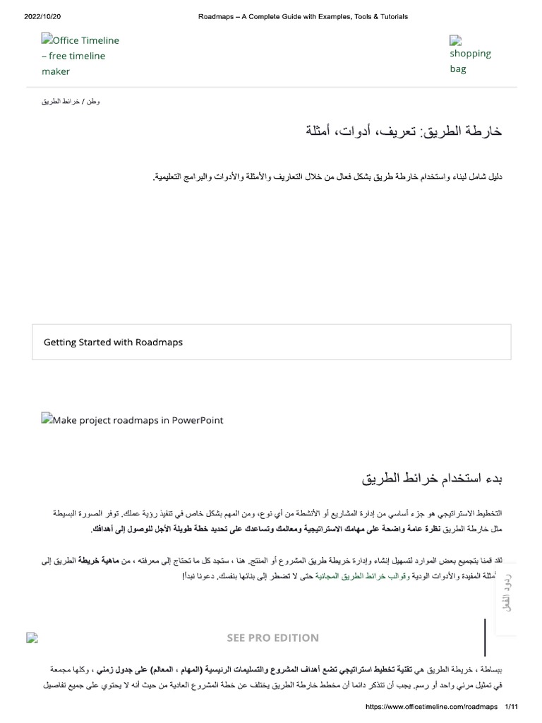 Roadmaps - A Complete Guide With Examples, Tools & Tutorials | PDF