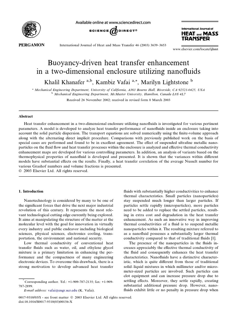 Buoyancy Driven Heat Transfer Enhancemen | PDF | Heat Transfer ...