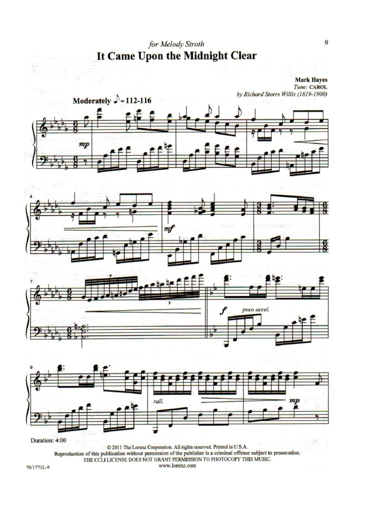 It Came Upon The Midnight Clear | PDF