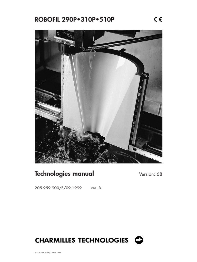 Charmilles Robofil 290P 310P 510P Technologies Manual | PDF | Machining ...