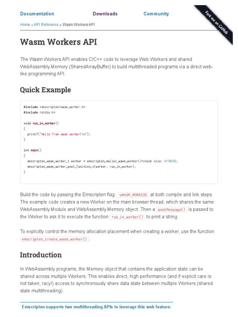 Wasm Workers API | PDF | Thread (Computing) | Software Development