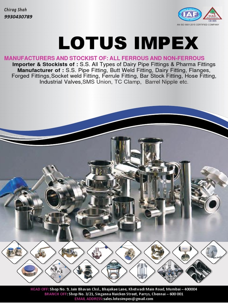 Lotus Valve Catalogue | PDF | Pipe (Fluid Conveyance) | Valve