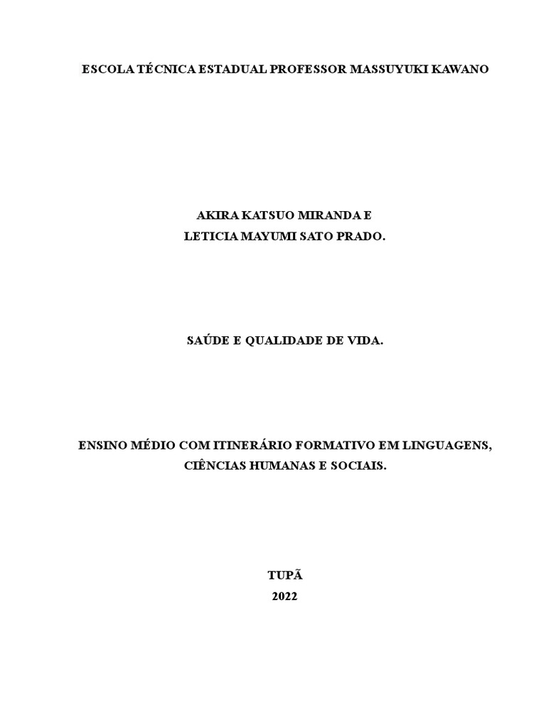 TCC - 1 | PDF | Índice de massa corporal | Flexibilidade (anatomia)