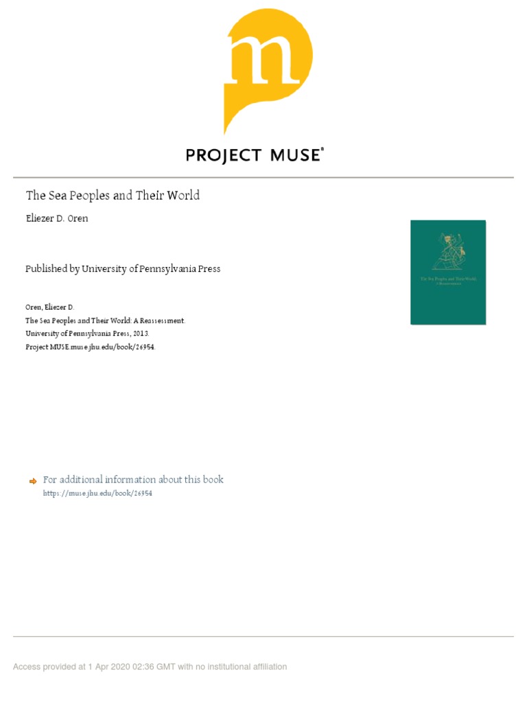 Project Muse 26954-987878 | Download Free PDF | Philistines | Mycenaean ...