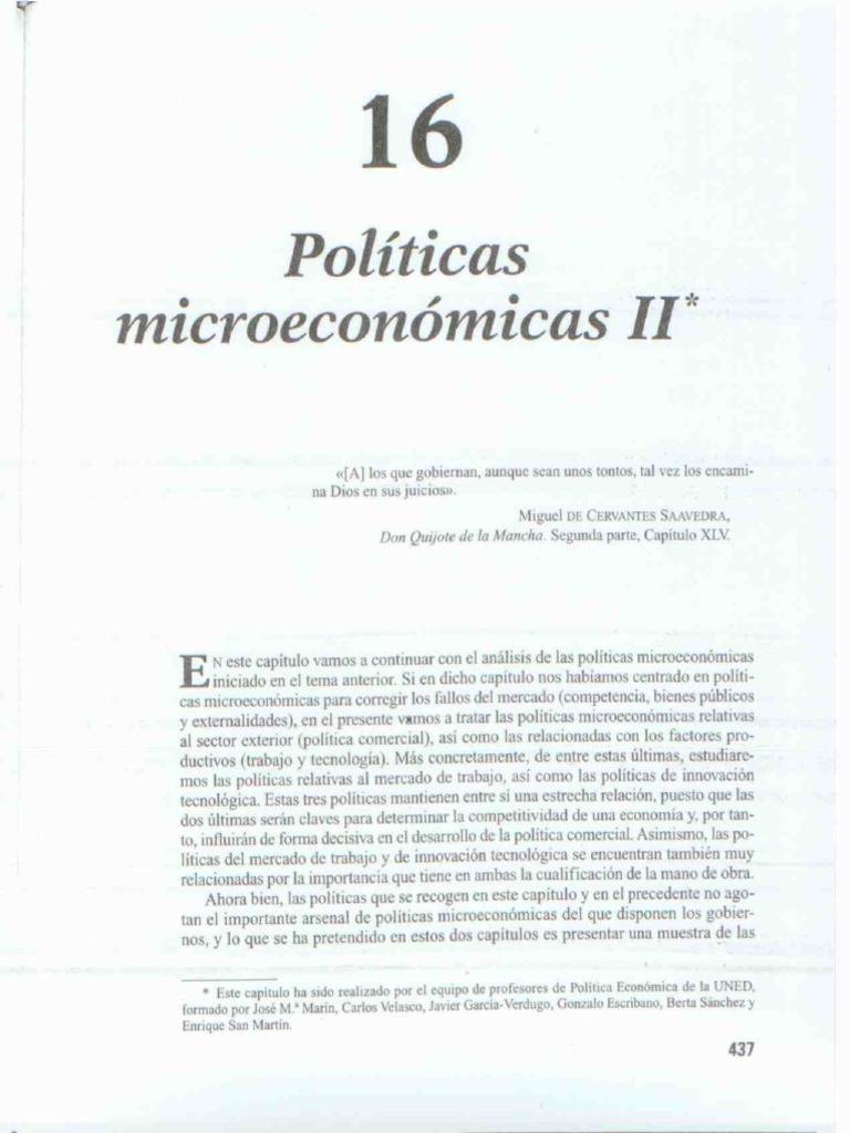 Cuadrado 16 Pol Ticas Microecon Micas II | PDF