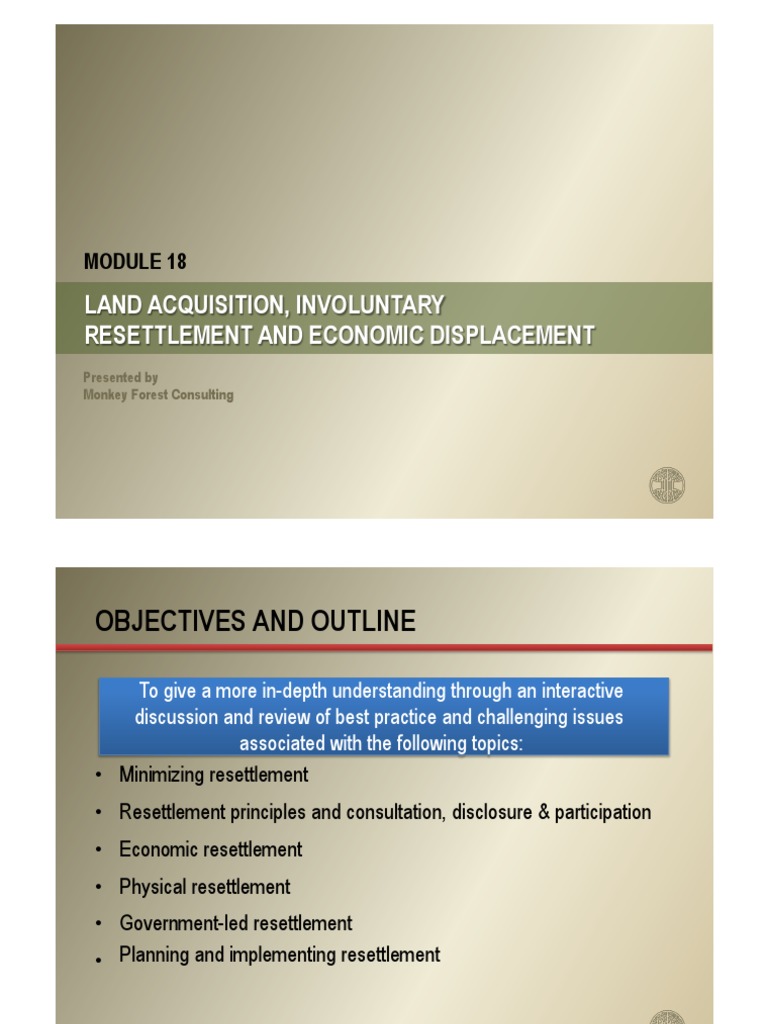 Session 12 PR 5 Resettlement | PDF | Risk | Social Exclusion