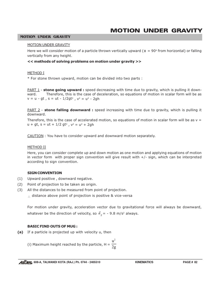 Basic Physics | PDF | Acceleration | Gravity