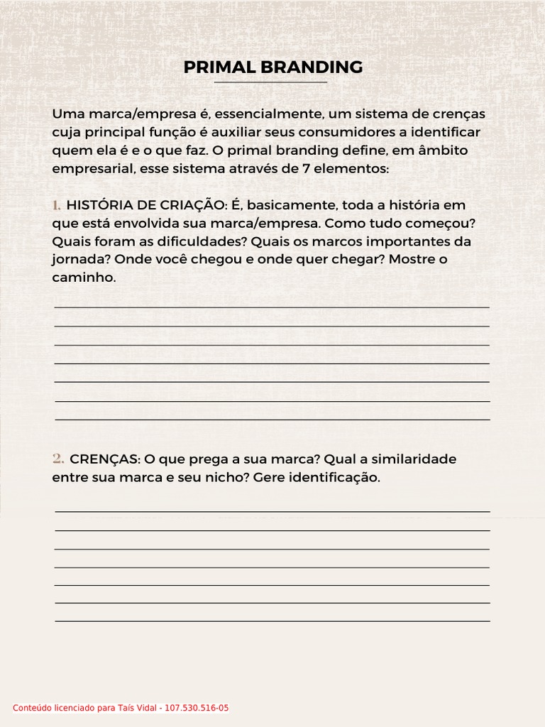 Primal Branding | PDF | Marca | Gestão de marcas