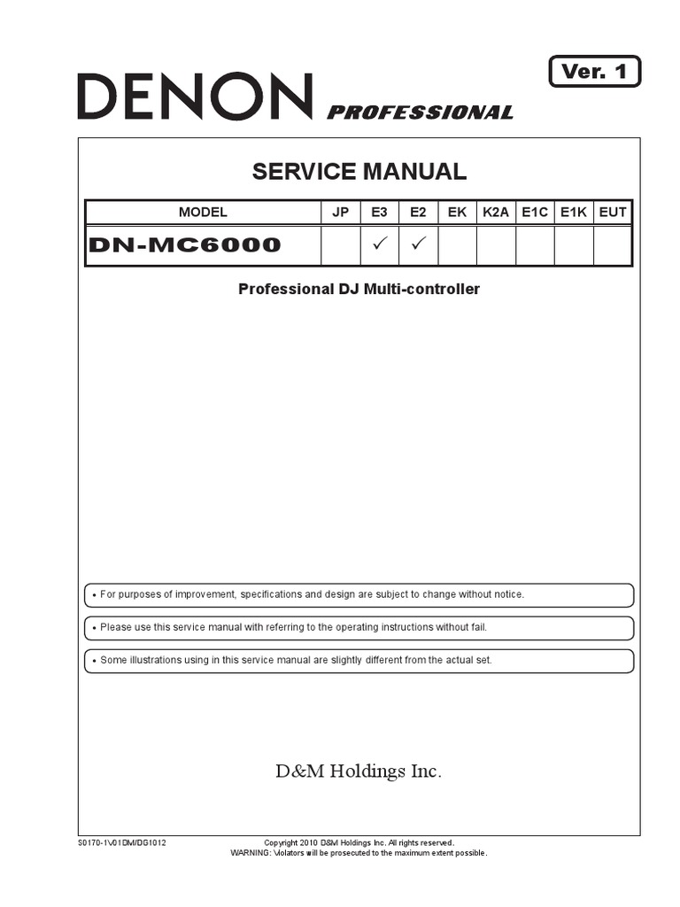 Dnmc6000e2e3 SM V01 | PDF | Switch | Decibel