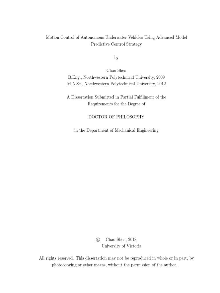 Dissertation Shen | PDF | Control Theory | Mathematical Optimization Dissertation Shen | PDF | Control Theory | Mathematical Optimization