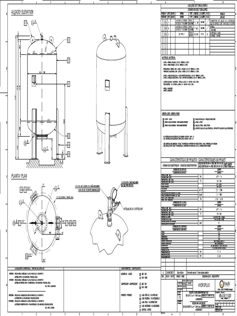 Rev A - Comercial PT+FR (Hydroplus-Saida Dn250) Se-4192-21 | PDF ...