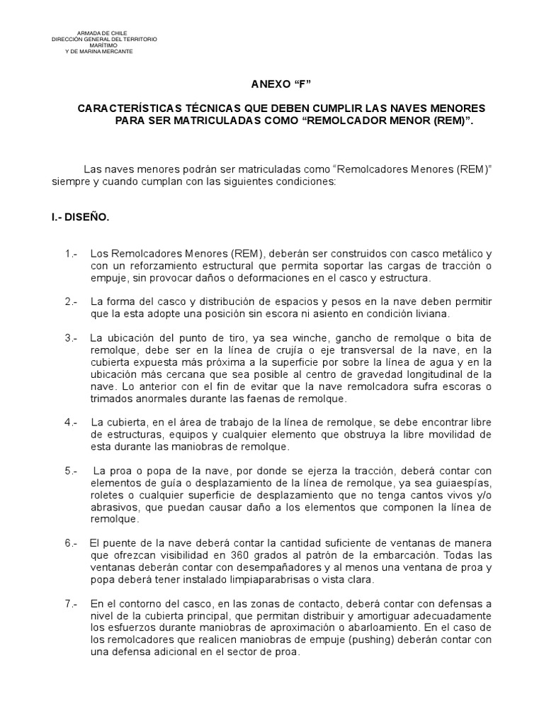 Requisitos para Remolcadores Menores (REM) | PDF | Remolcador