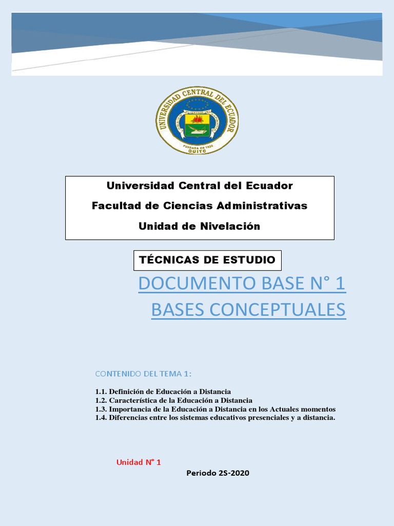 Clase 1 Bases Conceptuales | PDF