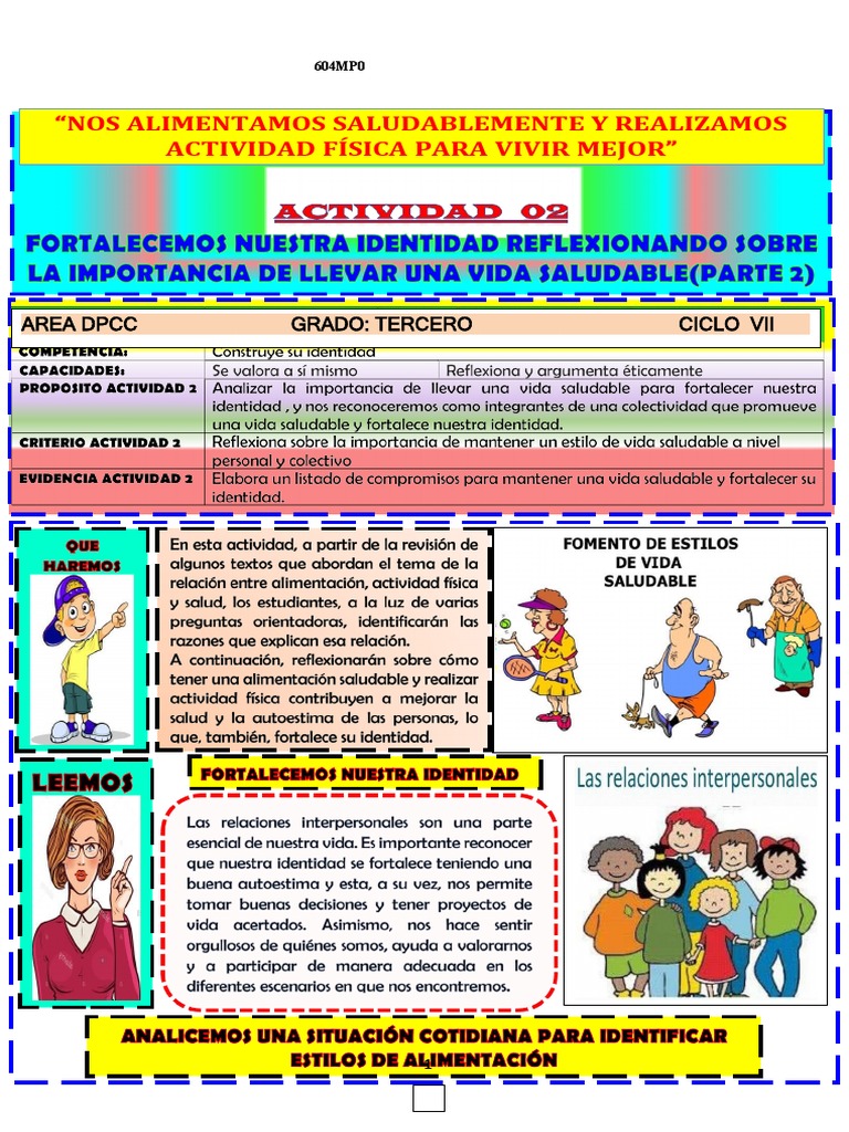 DPCC 3° Exp. 8 Sesion 2 | PDF | Conceptos psicologicos | Ciencia cognitiva