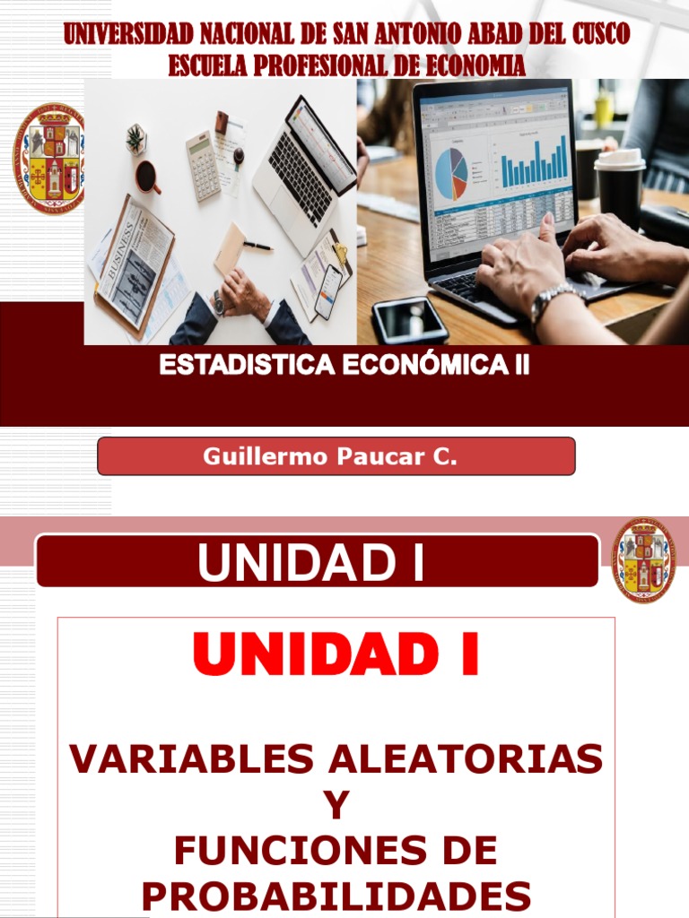Primera Unidad Variables Aleatorias y Funciones de Probabilidad | PDF | Distribución normal ...