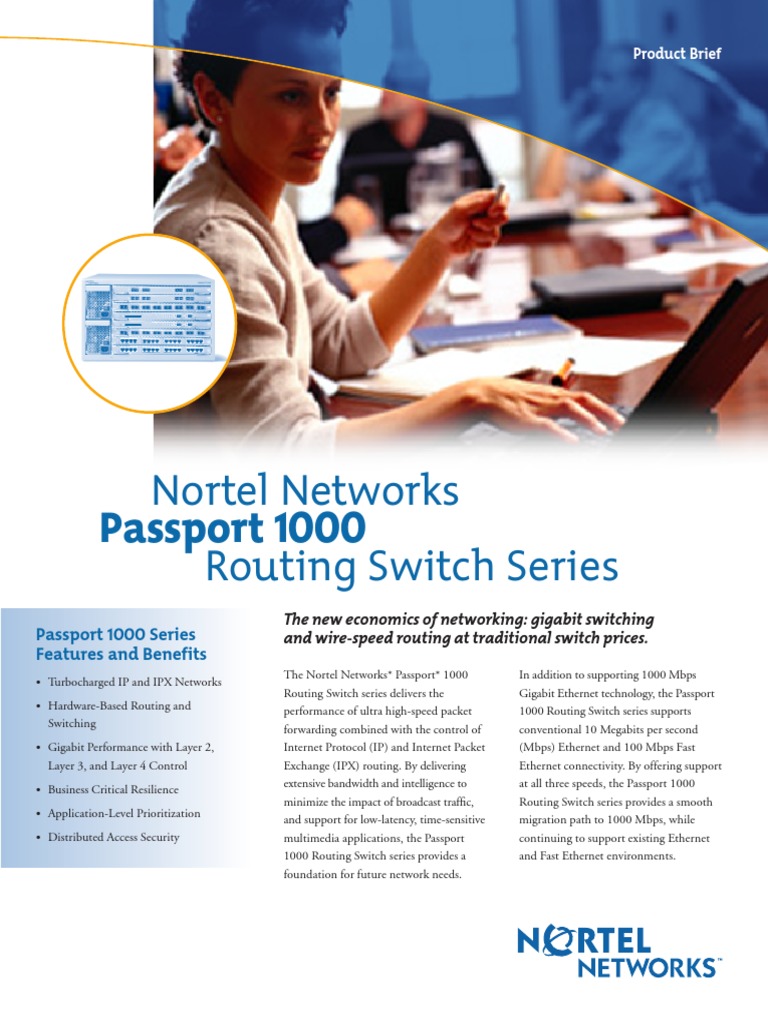 Nortel Networks Passport 1000 Routing Switch Series | PDF | Computer Network | Network Switch