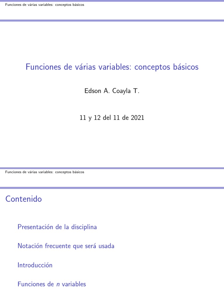 Aula 1111 | PDF | Función (Matemáticas) | Variable (informática)