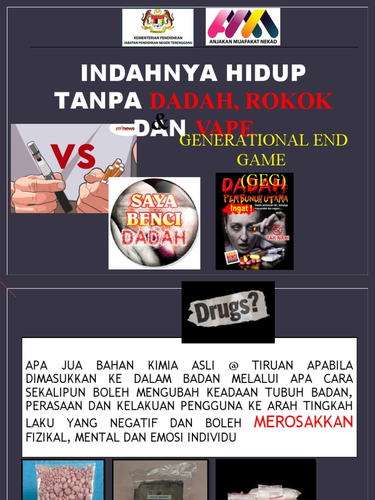 Psikopendidikan Dadah, Rokok, Vape, Geg | PDF