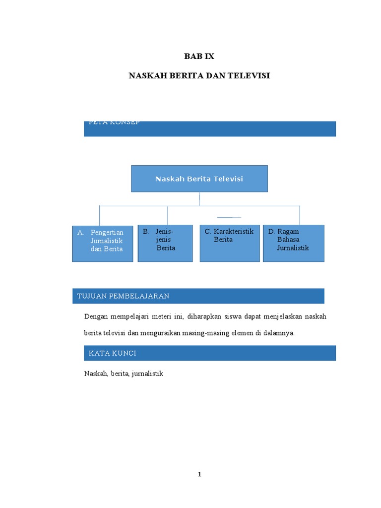 Naskah Berita Dan Televisi | PDF