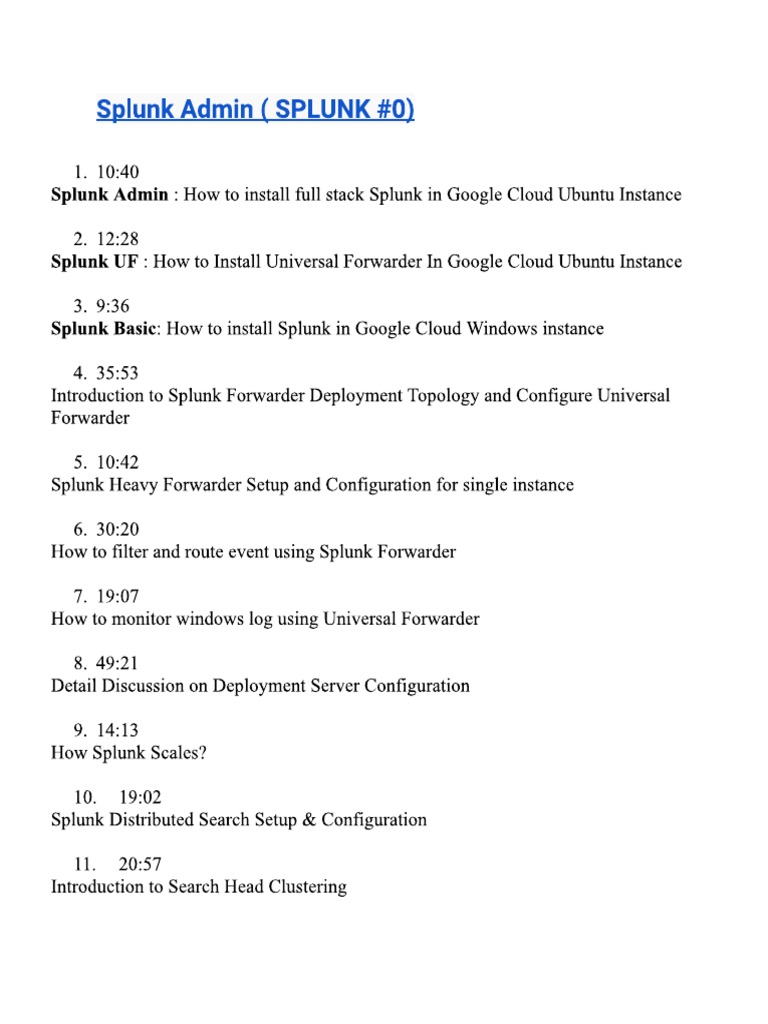 Splunk Pdf
