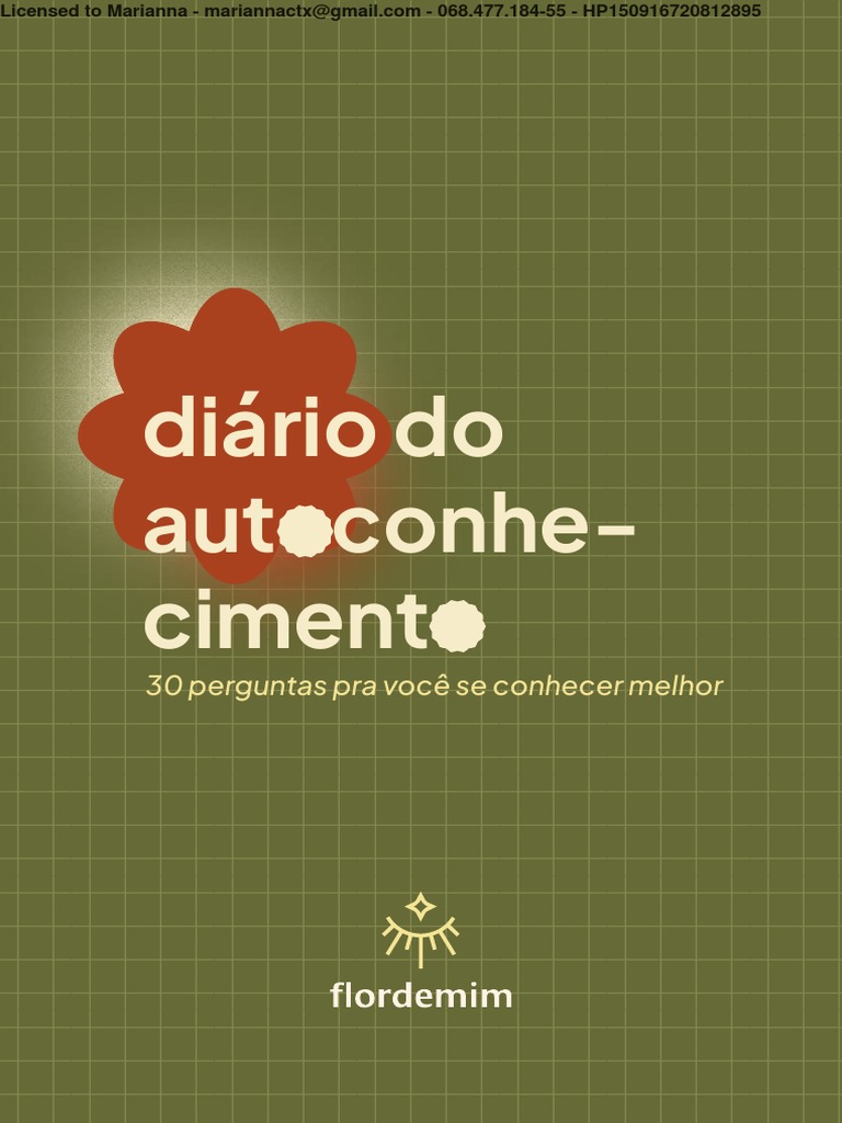 Diario Do Autoconhecimento | PDF