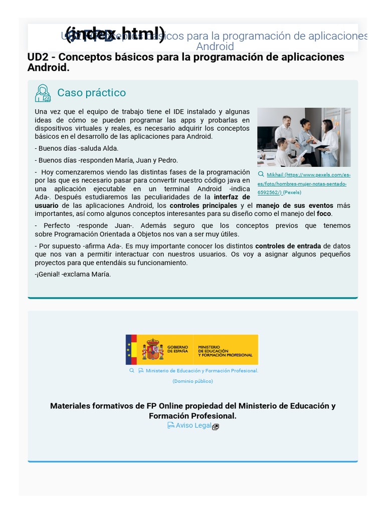 UD2 - Conceptos Básicos para La Programación de Aplicaciones Android-1 | PDF | Software de la ...