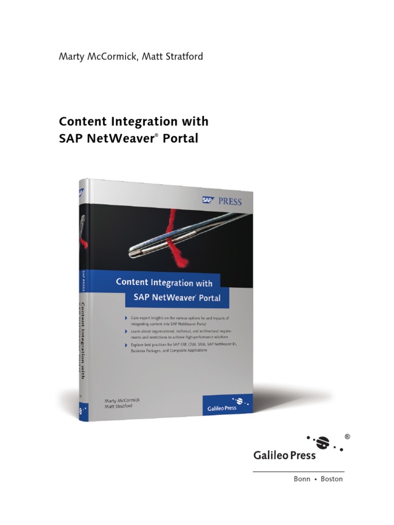 Sappress Content Integration Sap Netweaver Portal | PDF | Sap Se ...