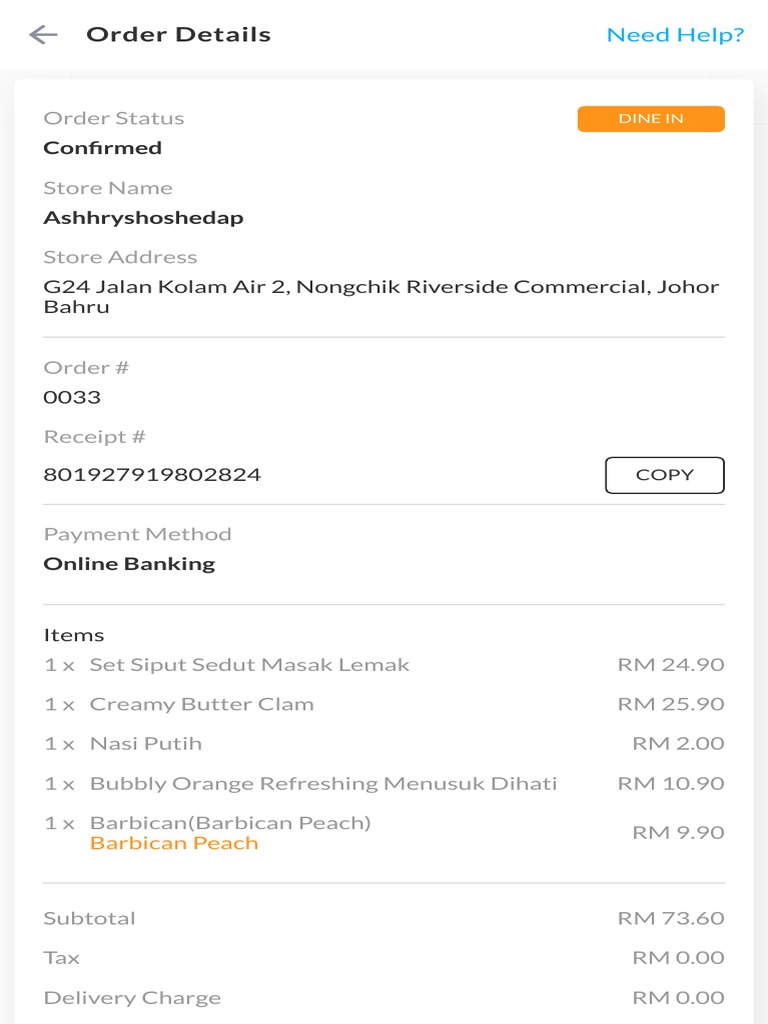 Ashhryshoshedap Order Summary | PDF