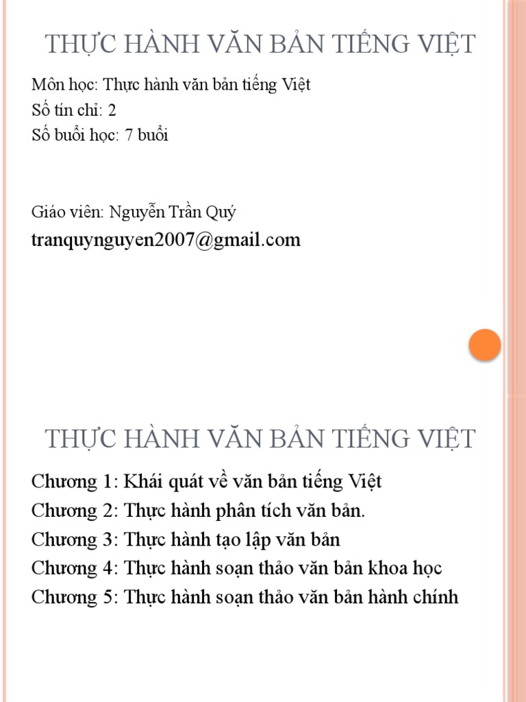 Thuc Hanh Van Ban Tieng Viet 2020 | PDF