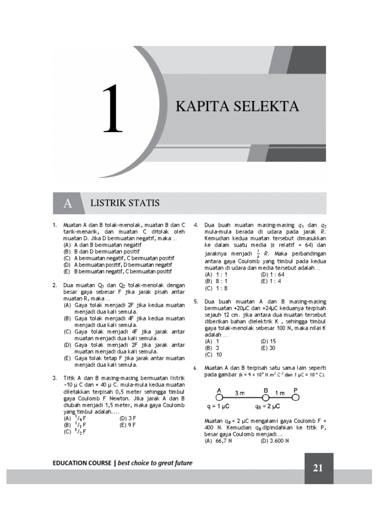 Listrik Statis: Gaya dan Muatan | PDF