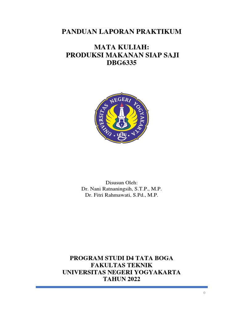 Panduan Laporan Praktikum PMSS 2022 | PDF