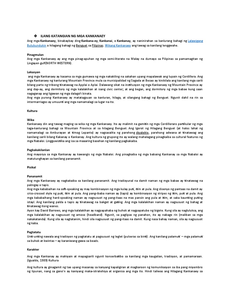 Ang Kankana-Ey | PDF