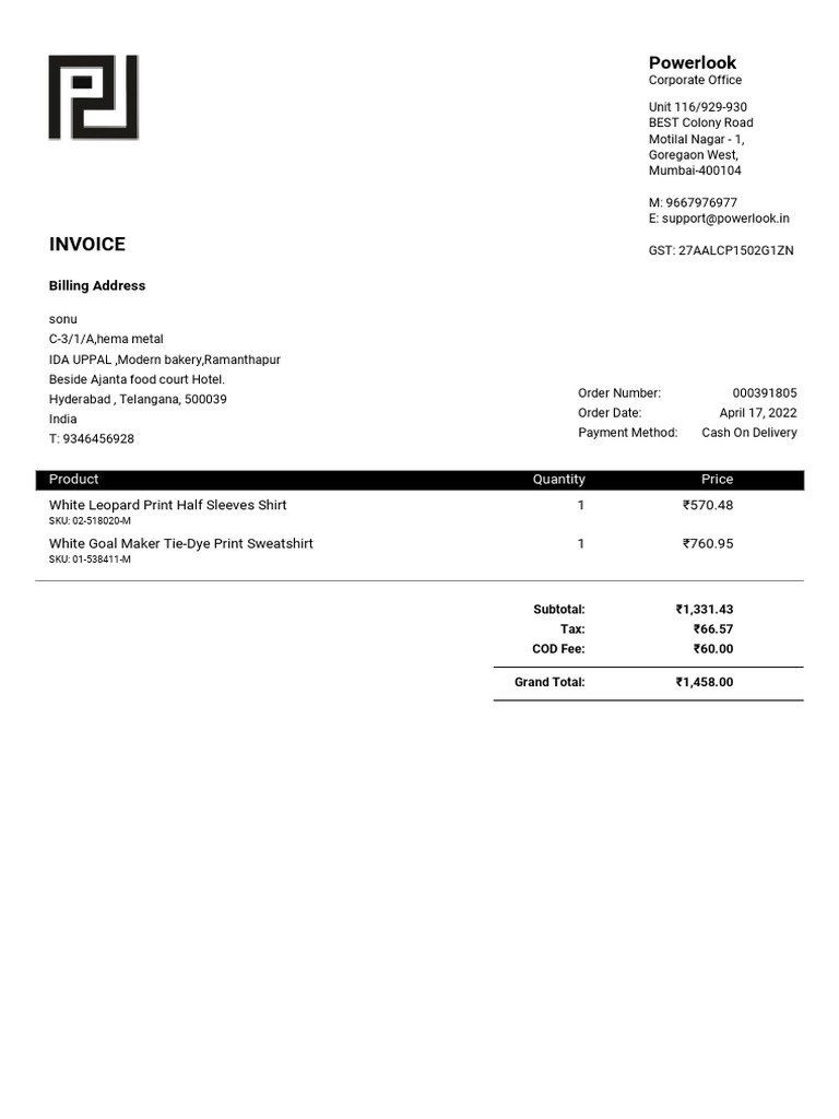 Invoice Pdf 