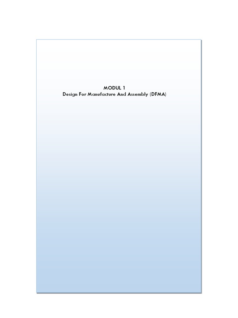 Modul 1 Dfma Pti 2 | PDF
