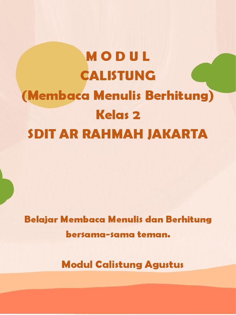 1 Agustus Modul Calistung Paralel 2 | PDF